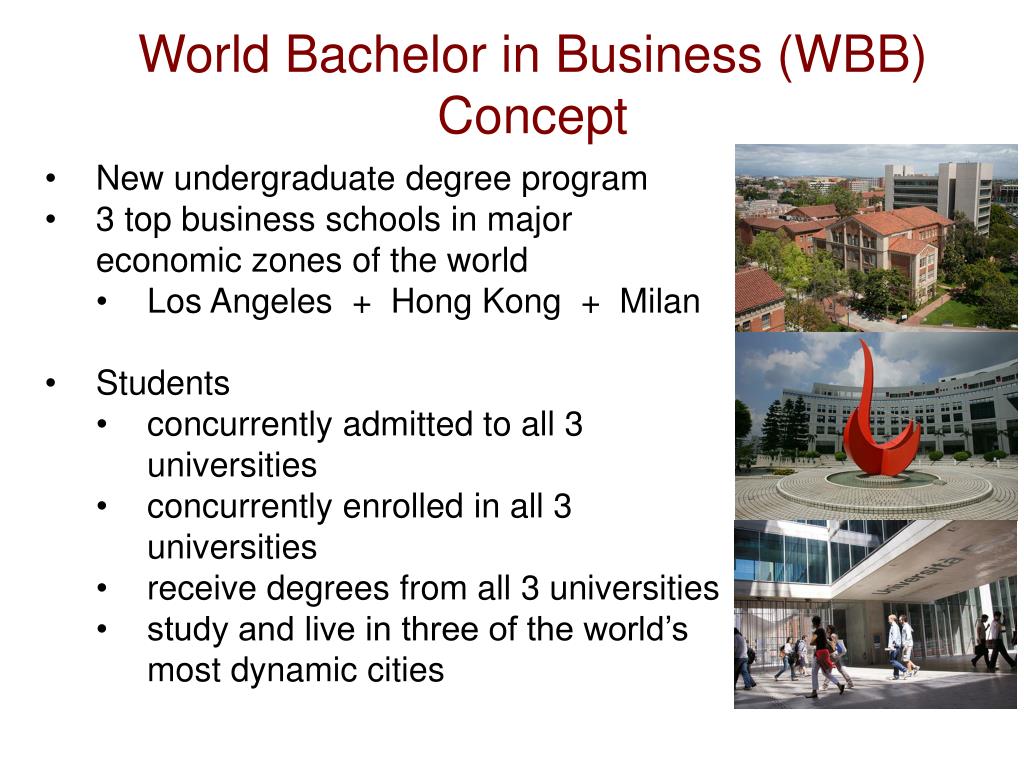 PPT - Transforming Global Education: The World Bachelor in Business ...