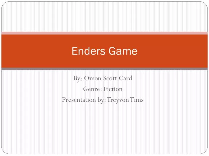 PPT - Enders Game PowerPoint Presentation, free download - ID:2813759
