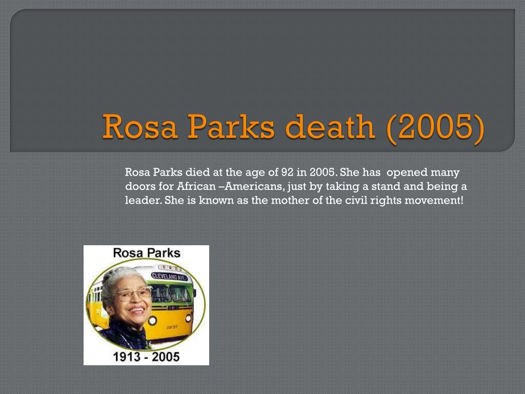 PPT - Black History: Civil Rights Movement Rosa Parks PowerPoint ...