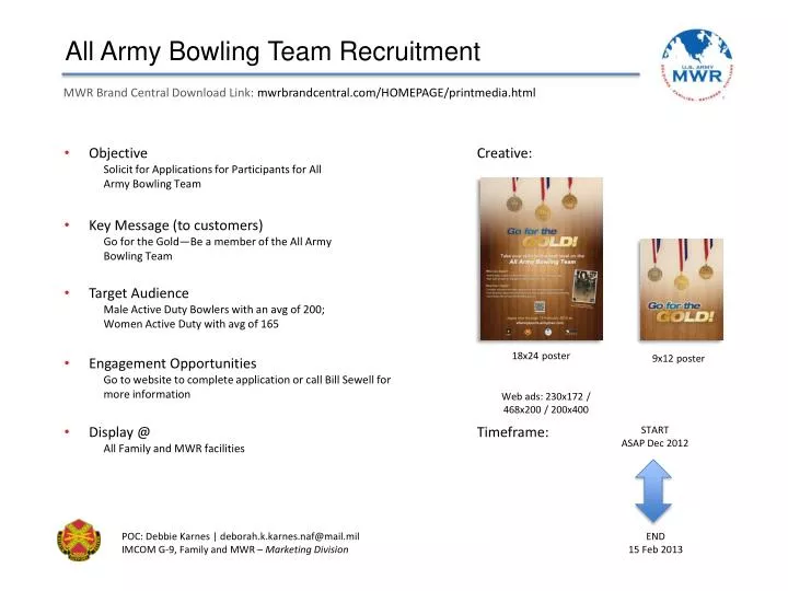 PPT - All Army Bowling Team Recruitment PowerPoint Presentation, free ...