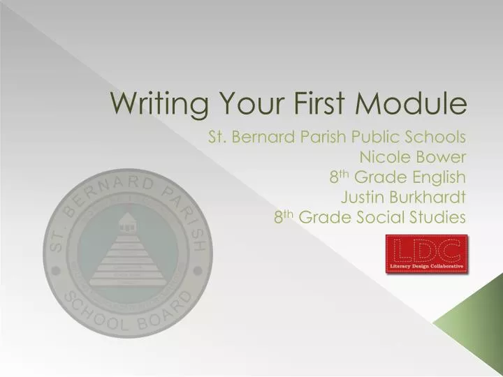 PPT - Writing Your First Module PowerPoint Presentation, free download ...