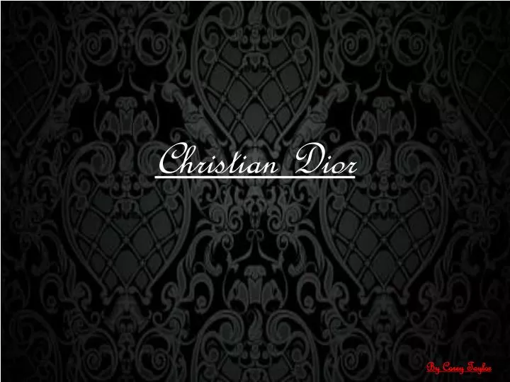 PPT - Christian Dior PowerPoint Presentation, free download - ID:2815312