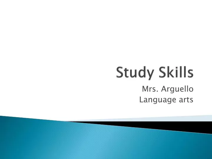 PPT - Study Skills PowerPoint Presentation, free download - ID:2815538