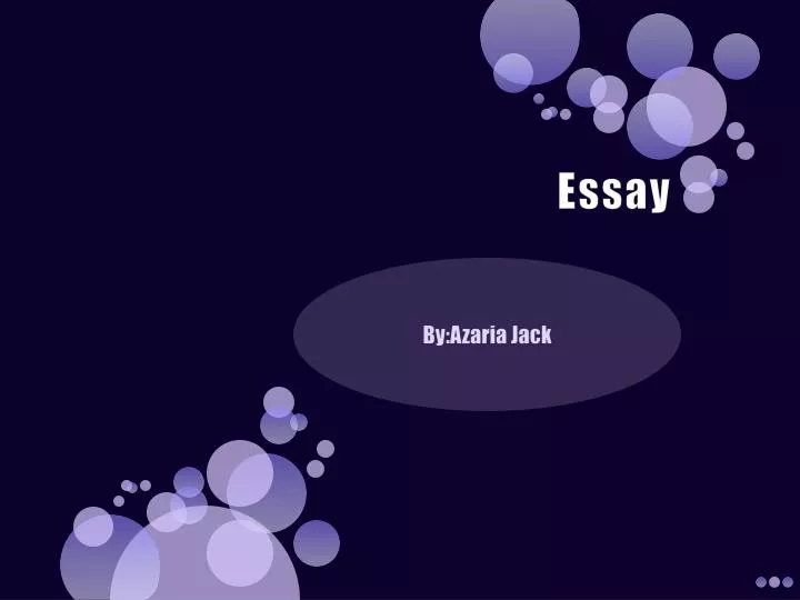 PPT - Essay PowerPoint Presentation, free download - ID:2816051