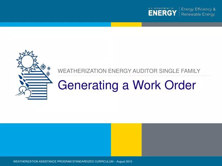 PPT - Generating a Work Order PowerPoint Presentation, free download ...