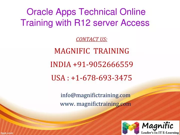 PPT - Oracle Apps Technical Online Training with R12 server Access ...