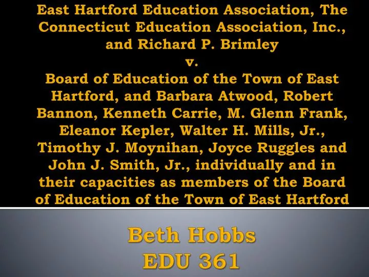 PPT - Beth Hobbs EDU 361 PowerPoint Presentation, free download - ID ...