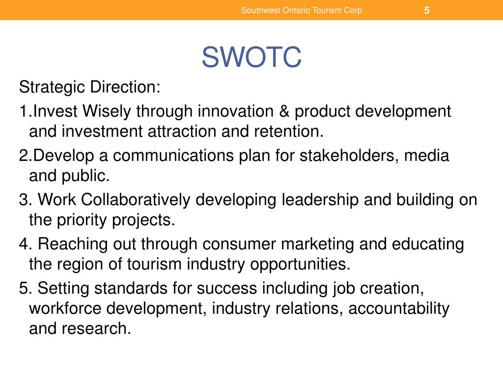 PPT - Southwest Ontario Tourism Corp. PowerPoint Presentation, free ...