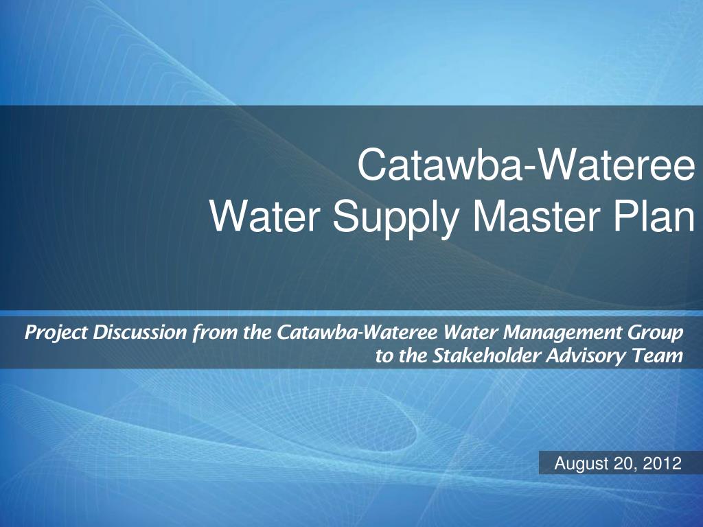 PPT - Catawba-Wateree Water Supply Master Plan PowerPoint Presentation ...