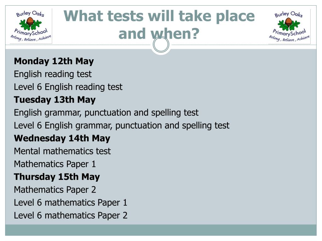 PPT - Year 6 Parents’ Information Evening Tuesday 11 th February 2014 ...