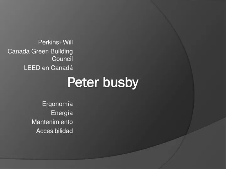 PPT - Peter busby PowerPoint Presentation, free download - ID:2818774