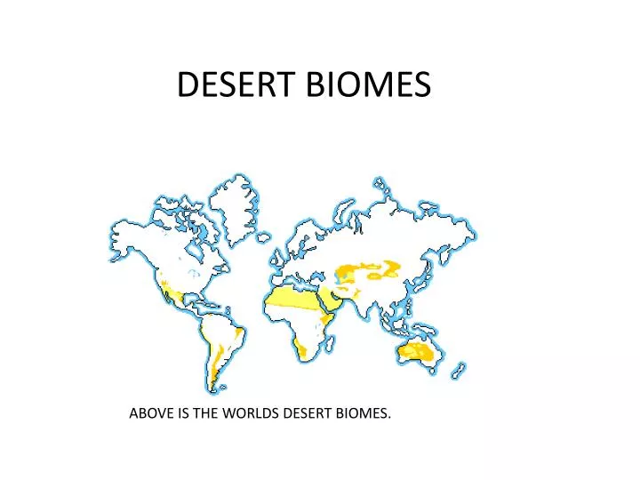 PPT - DESERT BIOMES PowerPoint Presentation, free download - ID:2819244