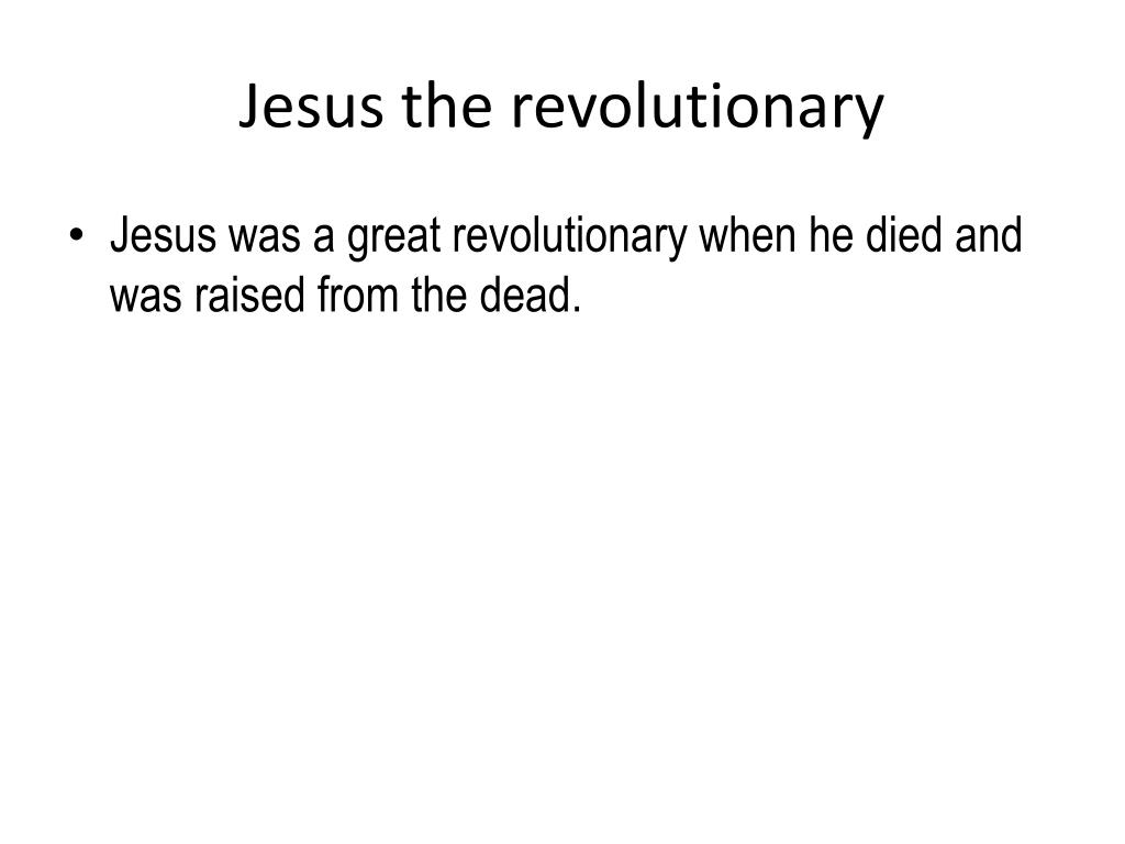 PPT - Jesus: The Miracle Worker and Revolutionary Teacher PowerPoint ...