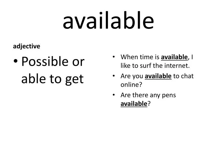 PPT - available PowerPoint Presentation, free download - ID:2819704