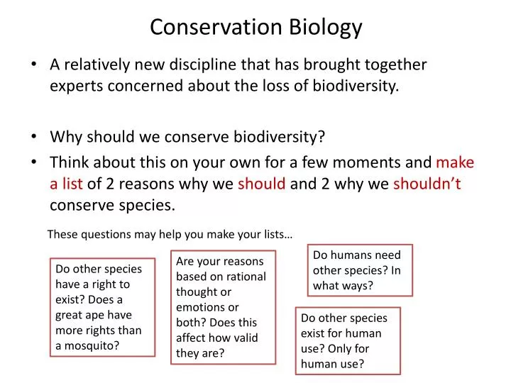 PPT - Conservation Biology PowerPoint Presentation, free download - ID ...