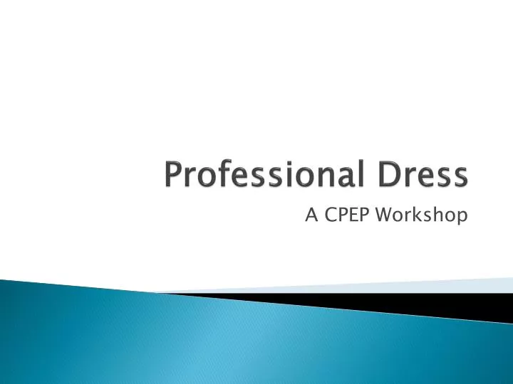 PPT - Professional Dress PowerPoint Presentation, free download - ID ...