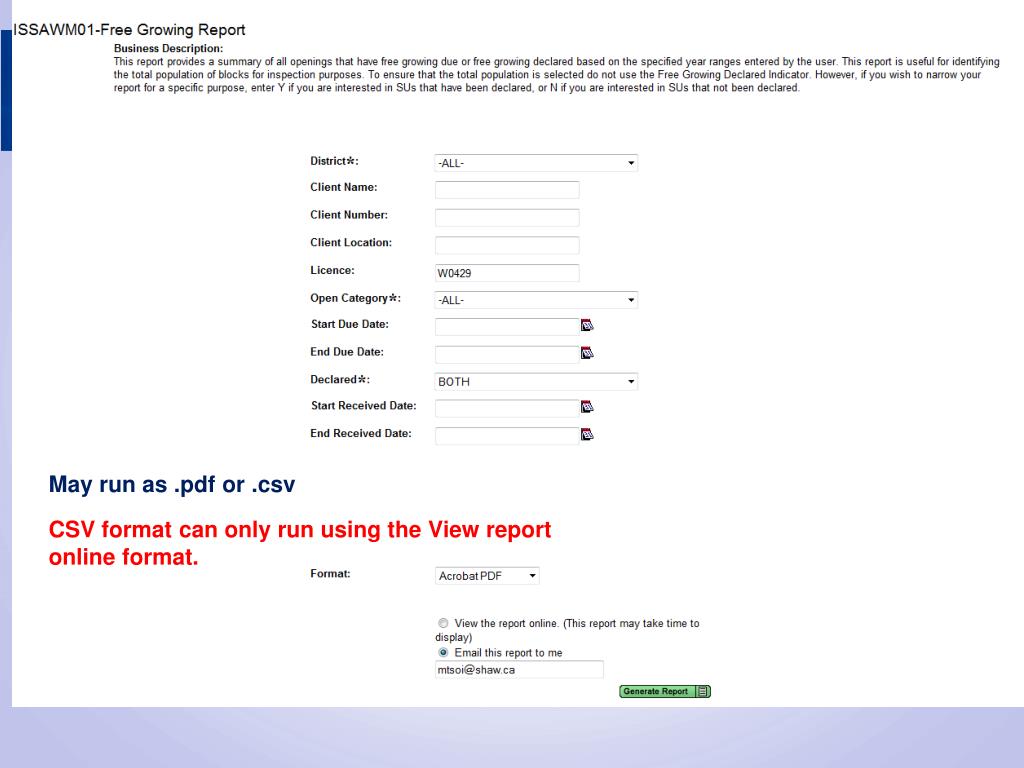 PPT - RESULTS Training Woodlot Reporting to RESULTS RESULTS Canned ...
