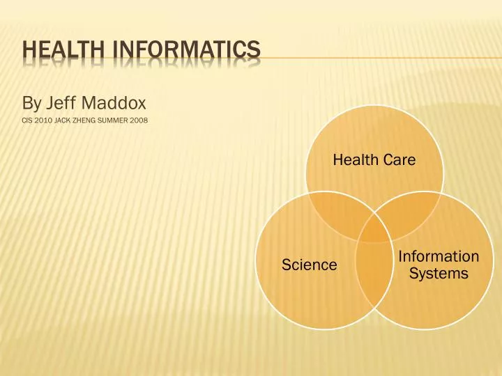 PPT - HEALTH INFORMATICS PowerPoint Presentation, free download - ID ...