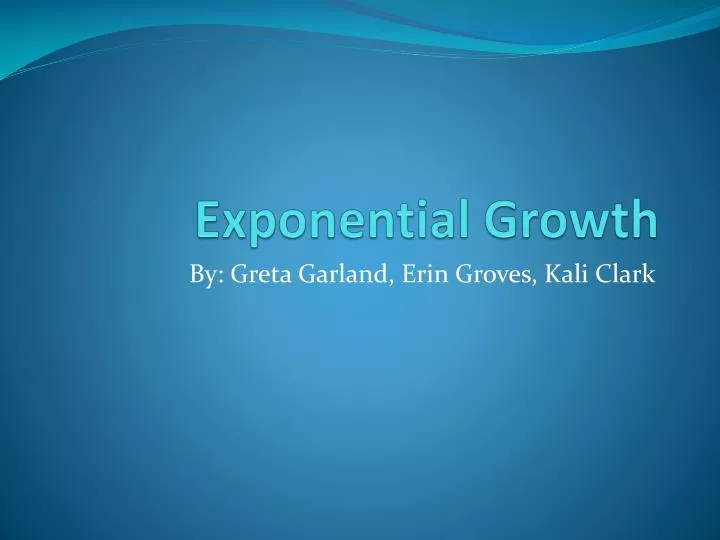 PPT - Exponential Growth PowerPoint Presentation, free download - ID ...