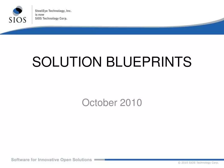 PPT - SOLUTION BLUEPRINTS PowerPoint Presentation, free download - ID ...