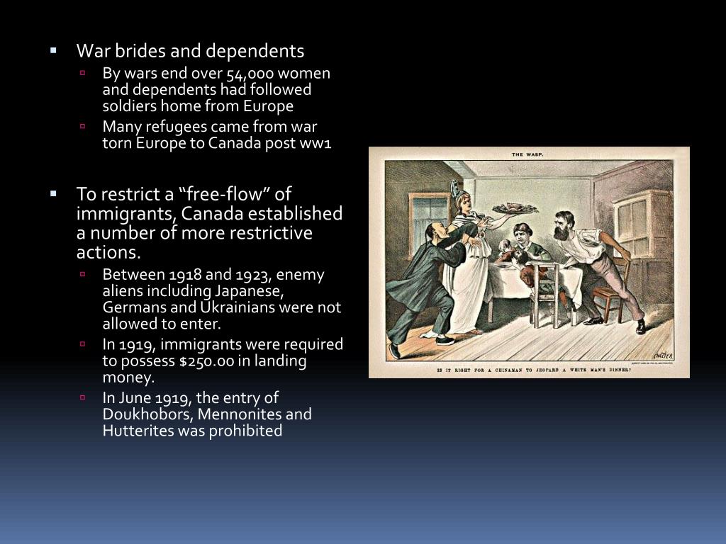 PPT - Canadian Immigration 1910-1920 PowerPoint Presentation, free ...