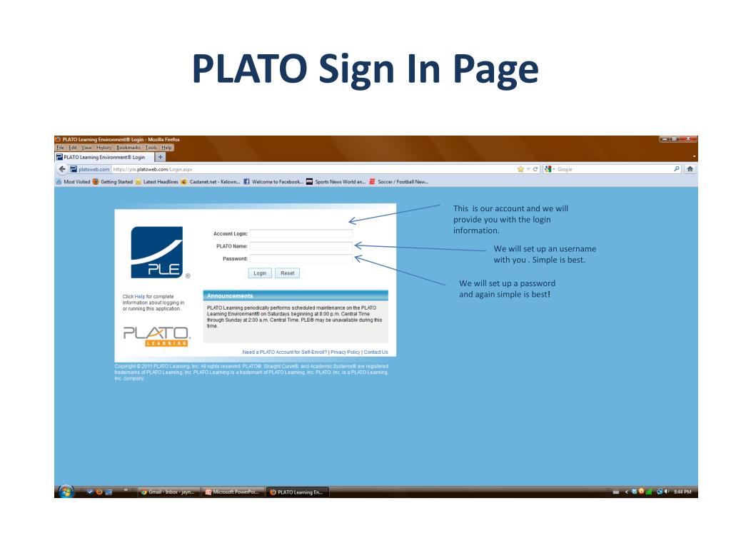 PPT - PLATO™®Web Learning Network PowerPoint Presentation, free ...