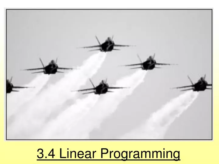 Ppt 3 4 Linear Programming Powerpoint Presentation Free Download