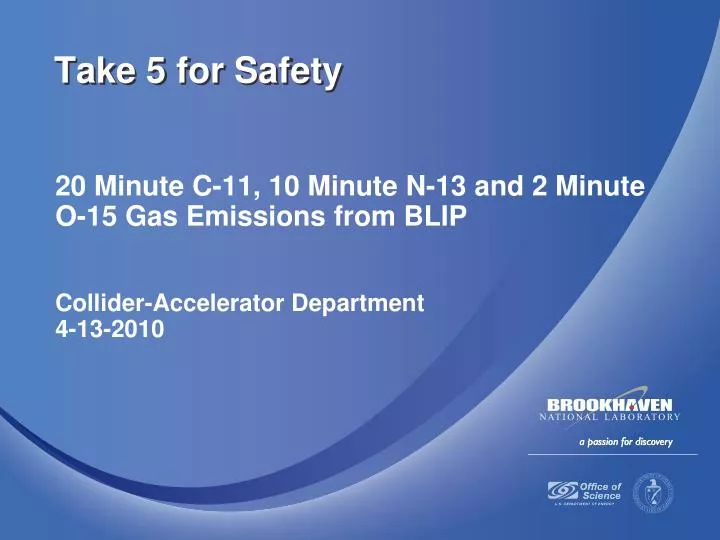 PPT - Take 5 for Safety PowerPoint Presentation, free download - ID:2823534