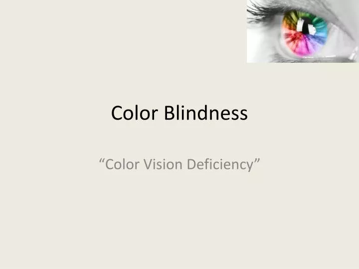 PPT - Color Blindness PowerPoint Presentation, free download - ID:2823550