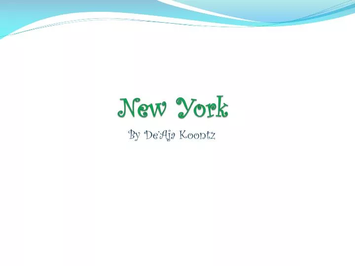 PPT - New York PowerPoint Presentation, free download - ID:2823631