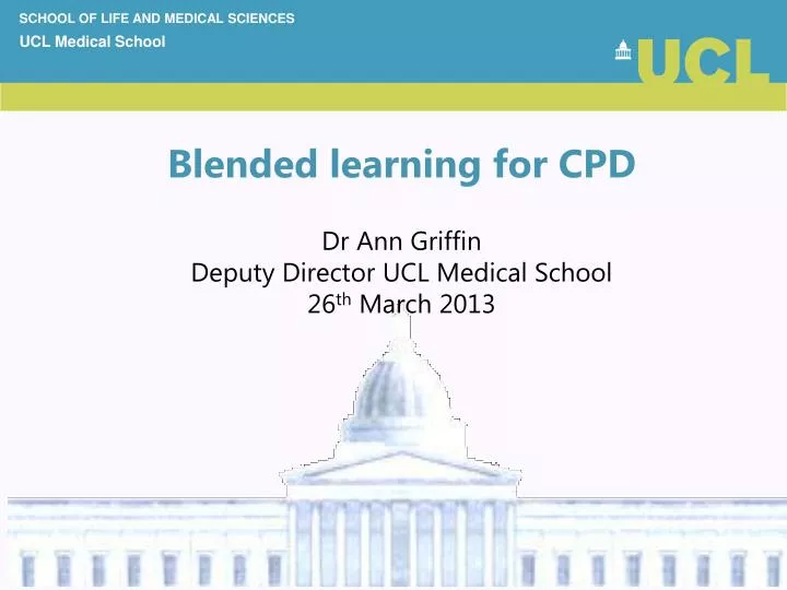 PPT - Blended learning for CPD PowerPoint Presentation, free download ...