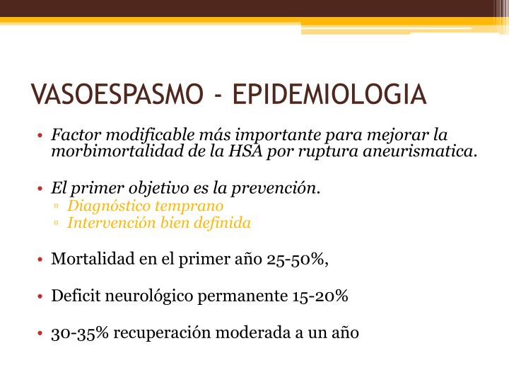 PPT - VASOESPASMO CEREBRAL PowerPoint Presentation - ID:2824766