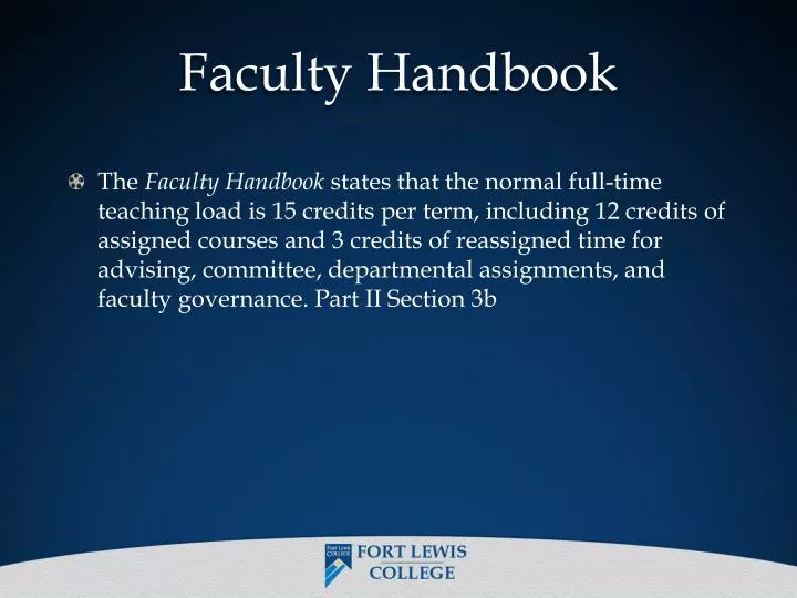 PPT - Faculty Handbook PowerPoint Presentation, free download - ID:2825027