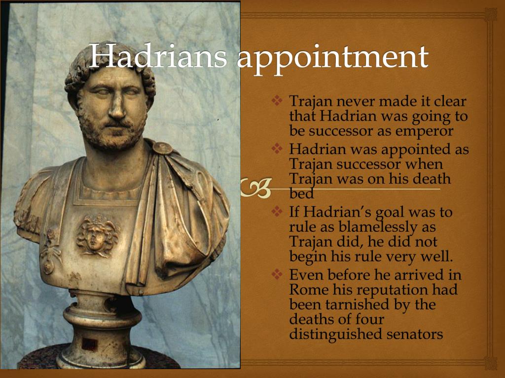 PPT - HADRIAN Imperator Caesar Traianus Hadrianus Augustus 117-138 ...