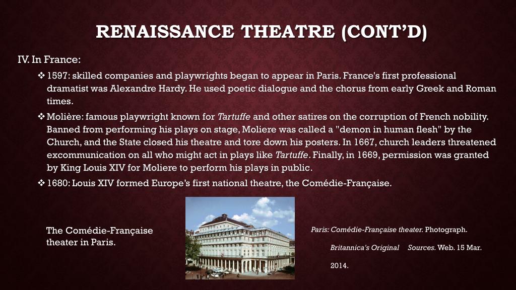 PPT - The History of European theatre PowerPoint Presentation, free ...