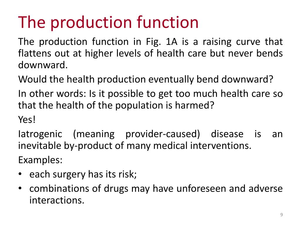 PPT - The Production of Health Folland et al chaps 5 PowerPoint ...
