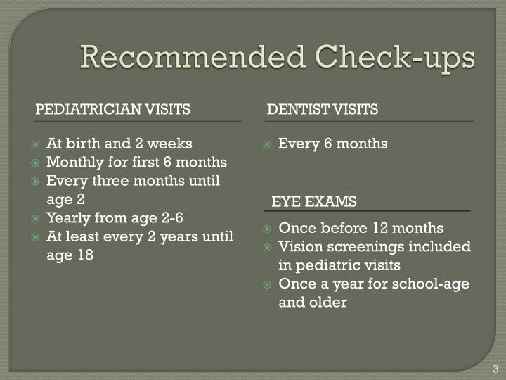 PPT - Well-Child Check-ups PowerPoint Presentation - ID:2826738