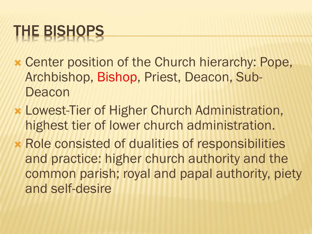 PPT - A Study of the role of the bishops under pope Gregory the great ...