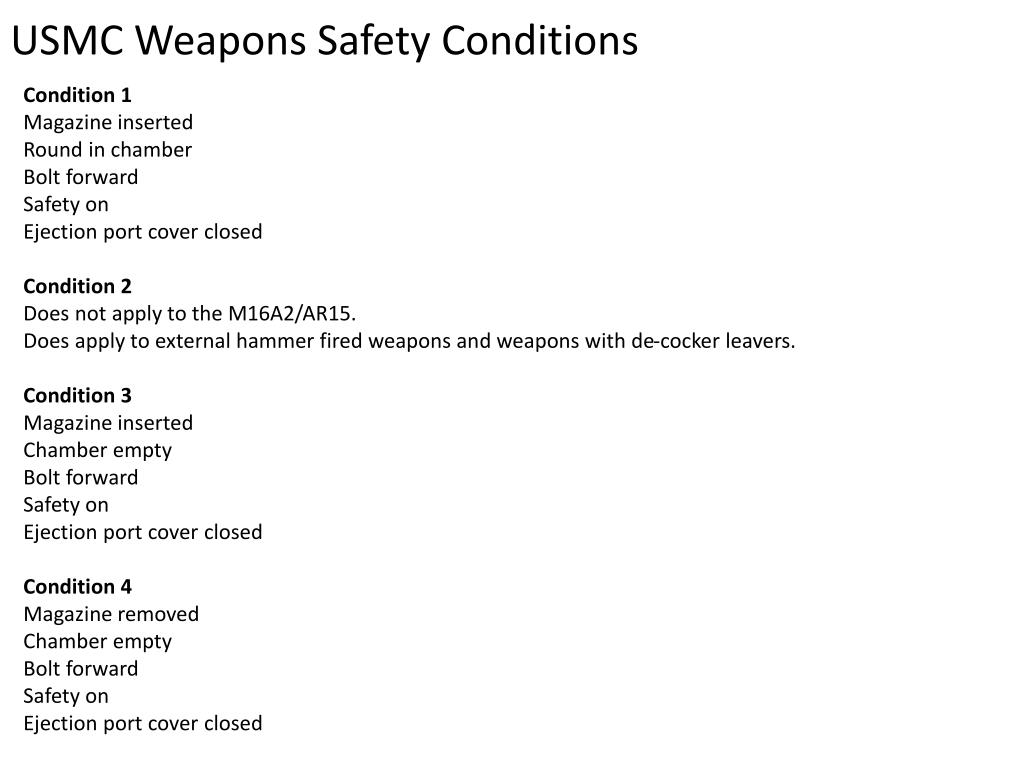 PPT - Basic f irearms safety & terminology, Marine Corps Style By ...