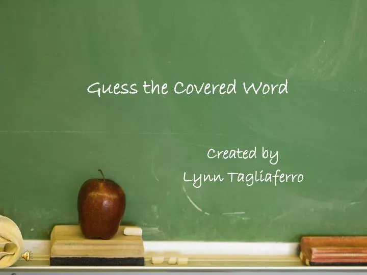 PPT - Guess the Covered Word PowerPoint Presentation, free download ...