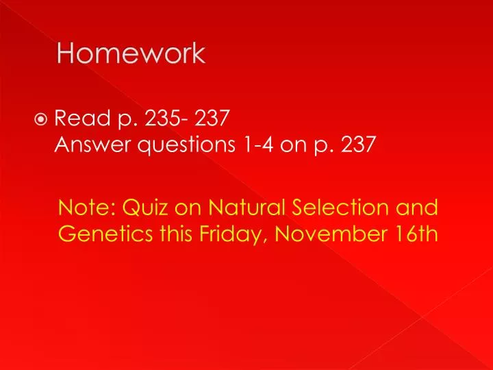 PPT - Homework PowerPoint Presentation, free download - ID:2827510