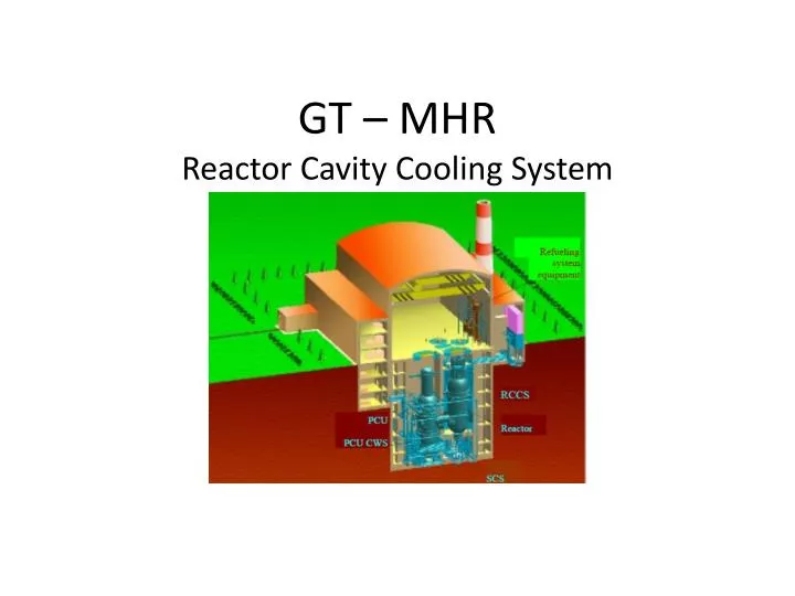 PPT - GT – MHR Reactor Cavity Cooling System PowerPoint Presentation ...