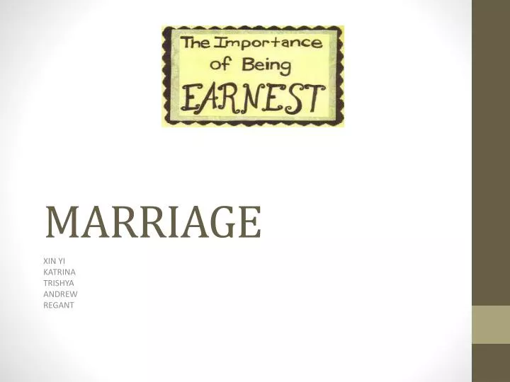 PPT - MARRIAGE PowerPoint Presentation, free download - ID:2828478
