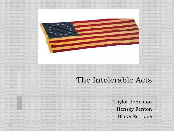 PPT - The Intolerable Acts PowerPoint Presentation, free download - ID ...