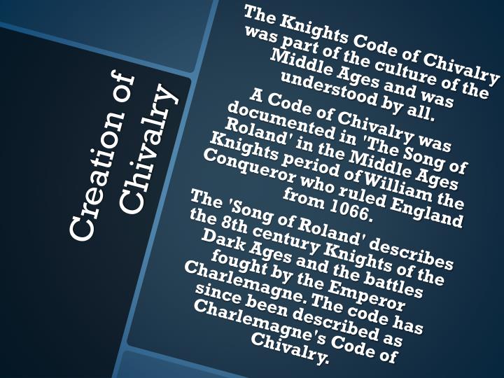 PPT - The Rules of Chivalry PowerPoint Presentation - ID:2828805