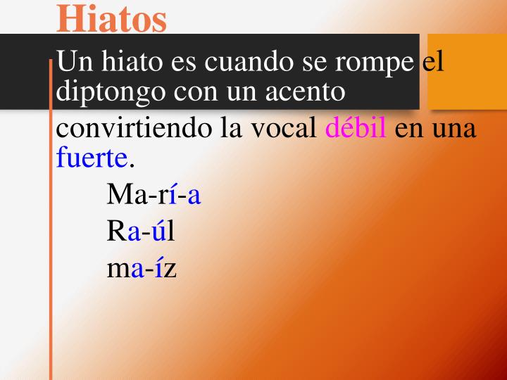 PPT - Las Sílabas y Los Acentos PowerPoint Presentation - ID:2828955