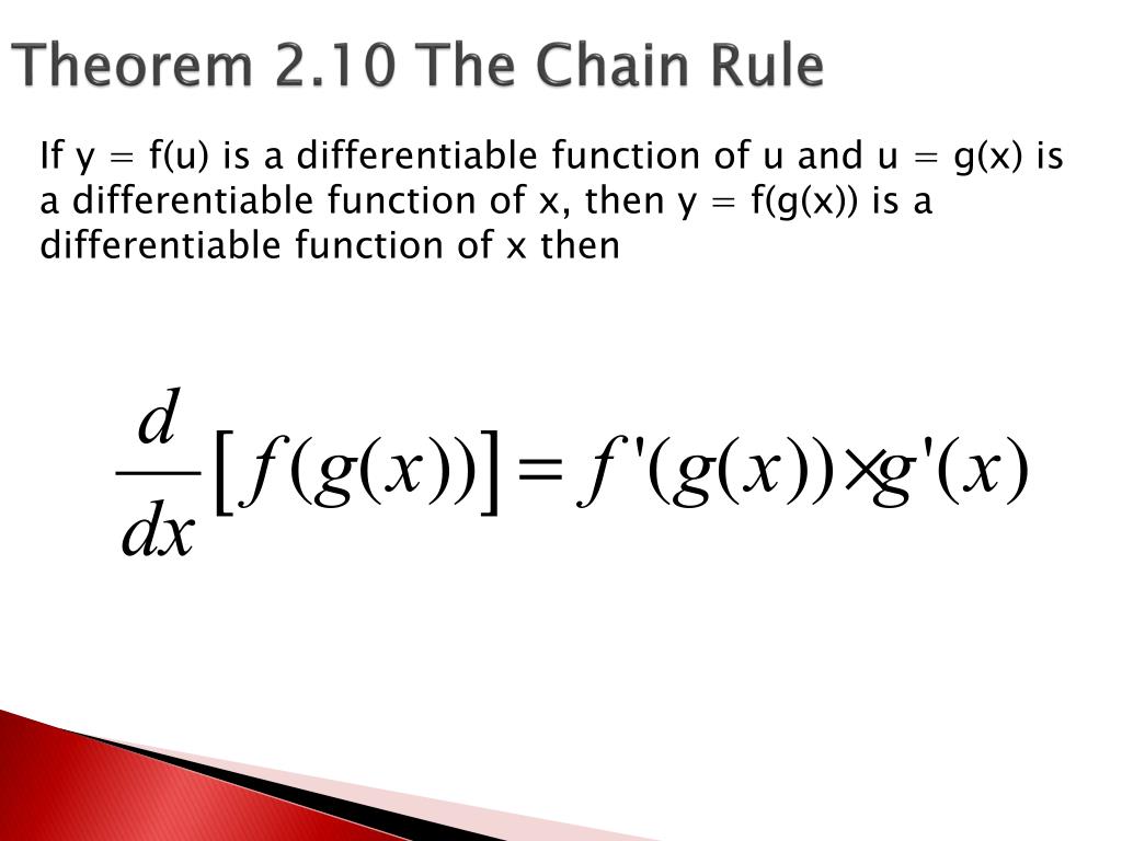 Ppt 2 4 The Chain Rule Objective Find The Derivative Of A Composite