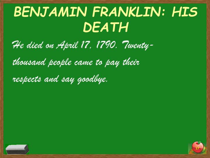 PPT - Let’s Learn About Benjamin Franklin PowerPoint Presentation - ID ...