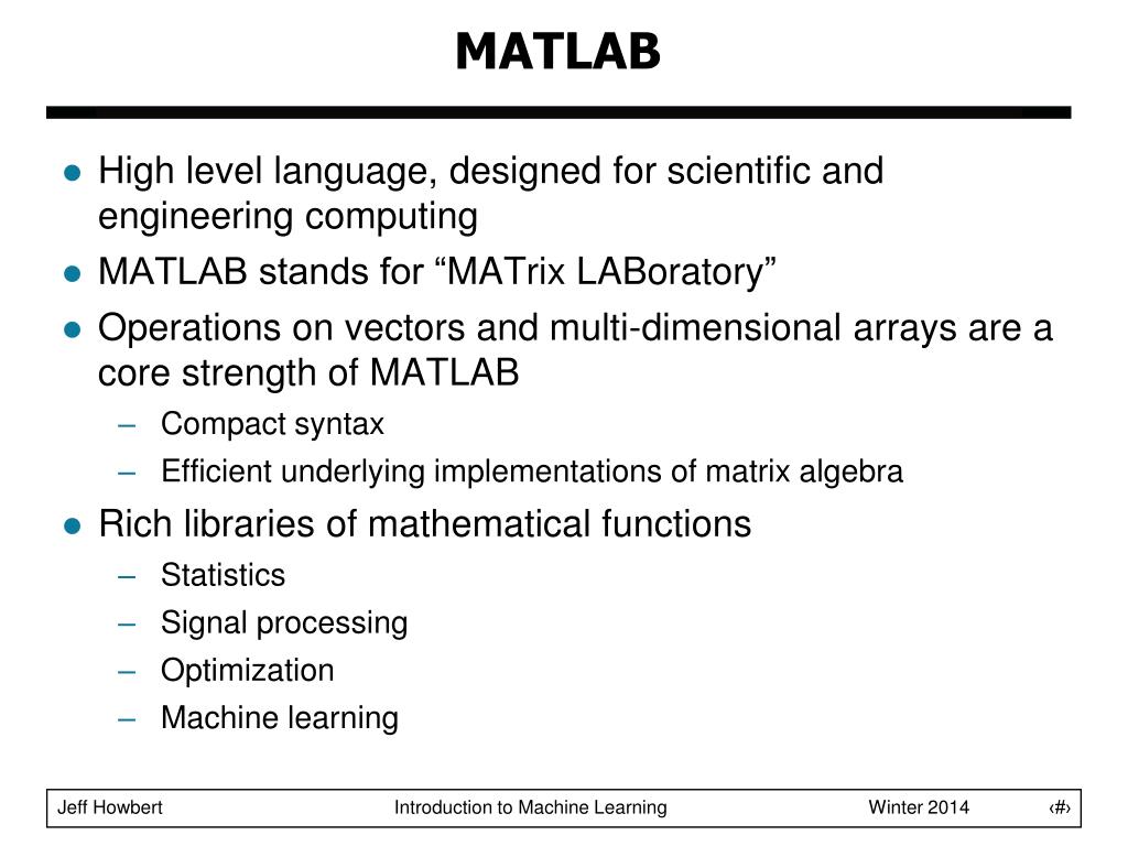 PPT - Machine Learning MATLAB Essentials PowerPoint Presentation, free ... PPT - Machine Learning MATLAB Essentials PowerPoint Presentation, free ...