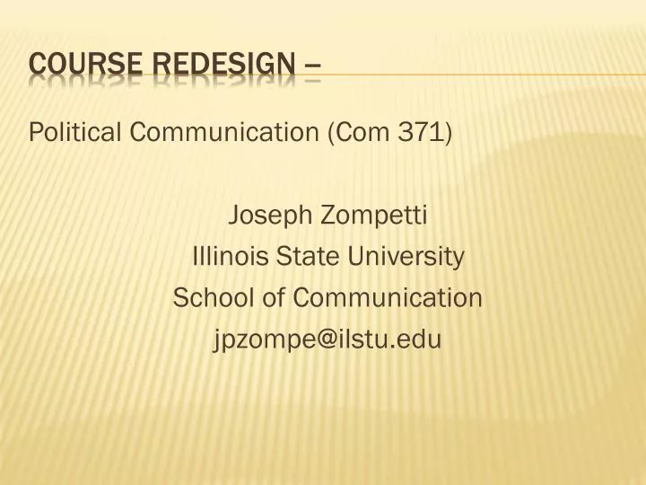 PPT - Course Redesign -- PowerPoint Presentation, free download - ID ...